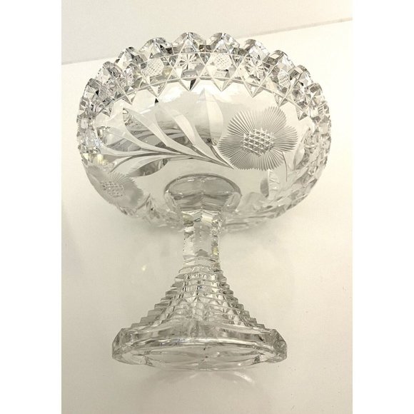 Unknown | Accents | Vintage American Brillant Cut Glass Candy Dish ...